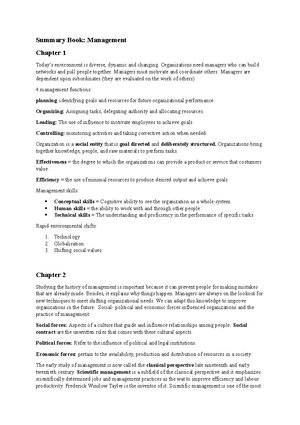 Management Chapter 16 Question Bank - 1 Management, 15e (Robbins ...