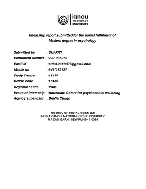 MAPC Assignments 1st Year (2024-2025) - M. PSYCHOLOGY FIRST YEAR ...