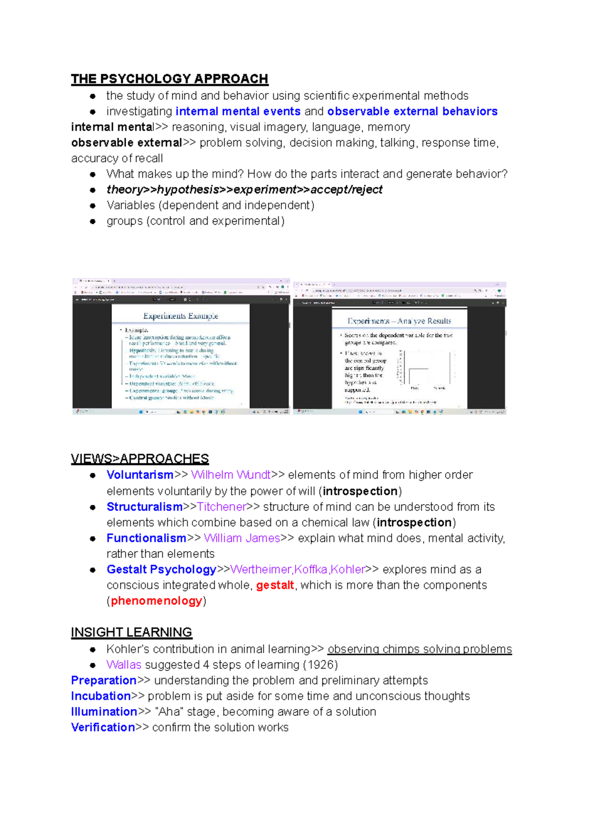 Psychology Approach: Mind and Behavior Overview - Studocu