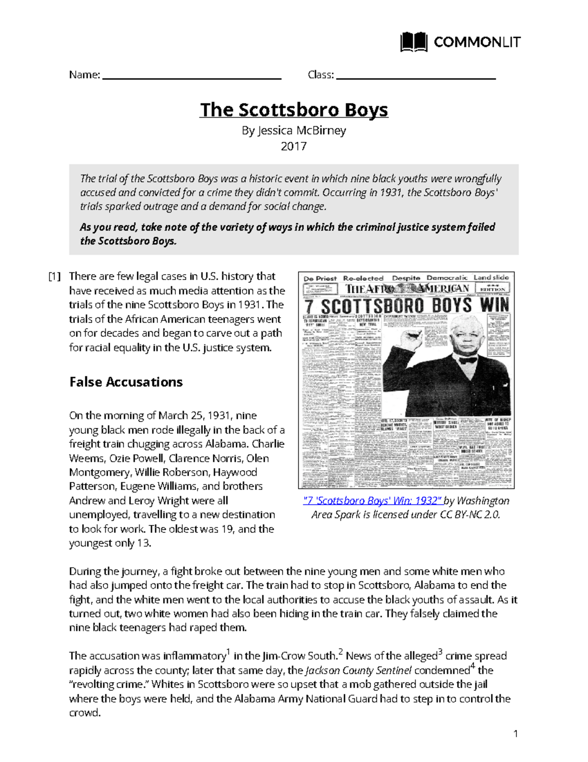 Scottsboro Boys Case Study: Racial Justice Trials (U.S. History) - Studocu