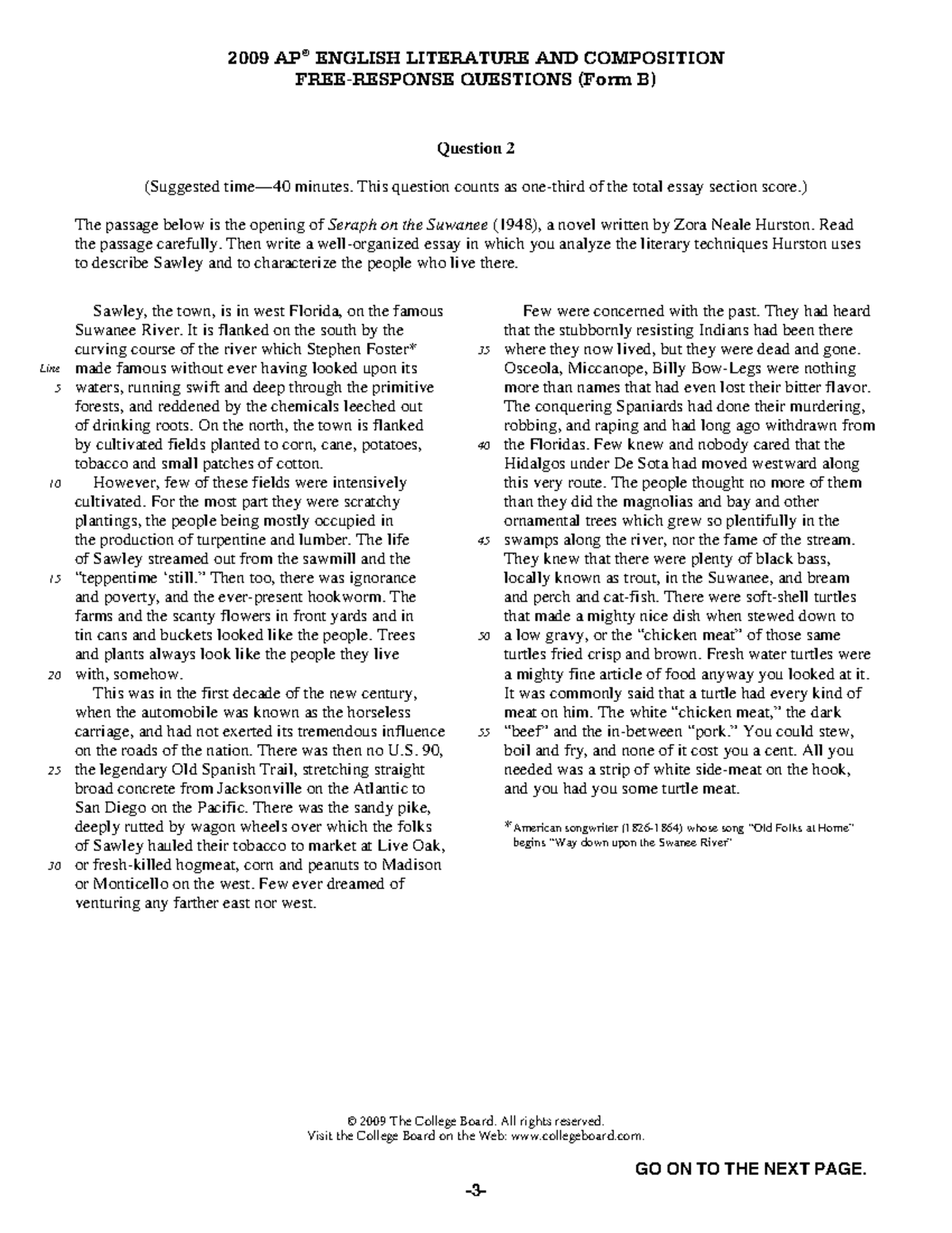 Q2 Hurston - AP English Lit Essay Analysis Assignment - Studocu