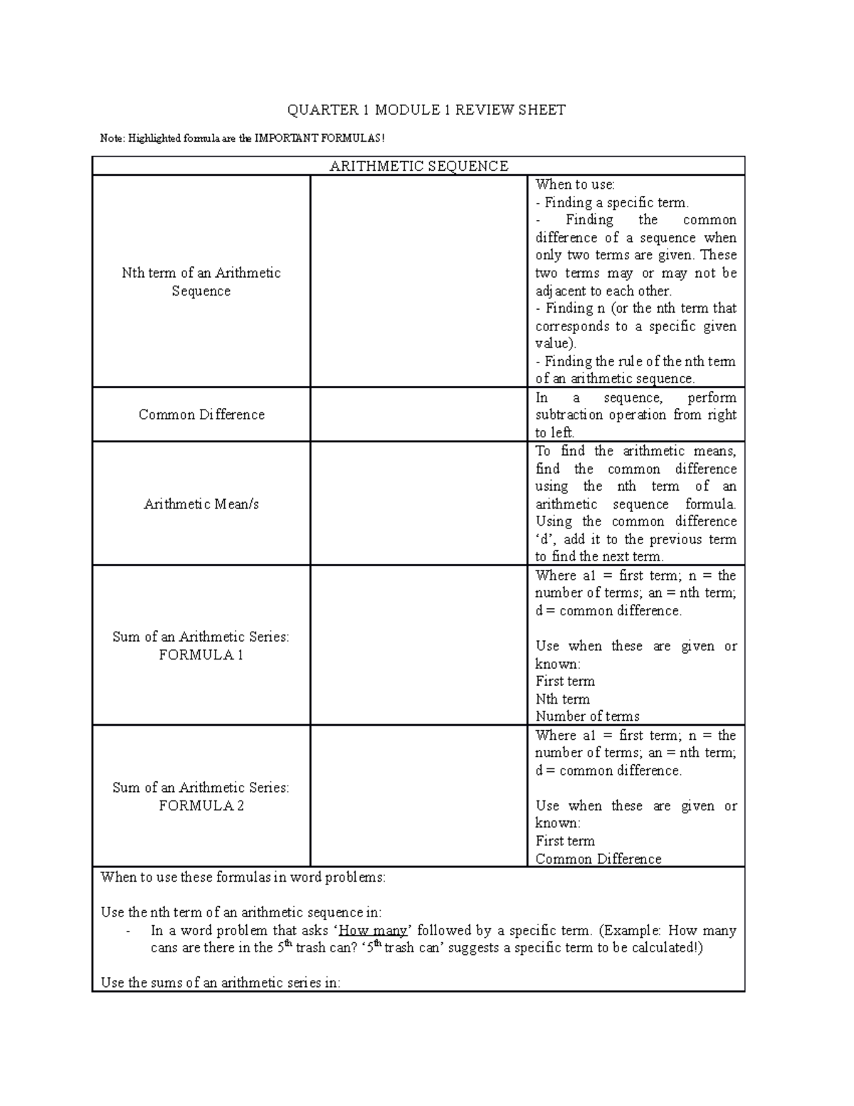 Mathematics Arithmetic Geometric Fibonacci Harmonic Sequences (and ...