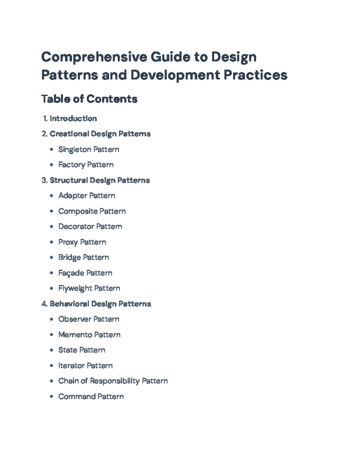 Comprehensive CS101 Guide to Design Patterns & Dev Practices - Studocu