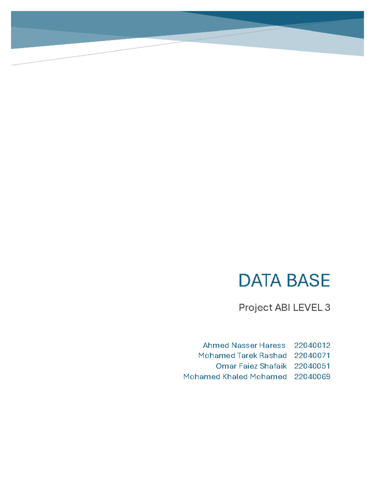 DB Project: Library Management System Overview - ABI LEVEL 3 - Studocu