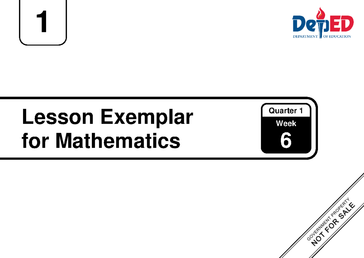 LE MATH 1 Q1 W6 - Composing and Decomposing Numbers Lesson Exemplar ...