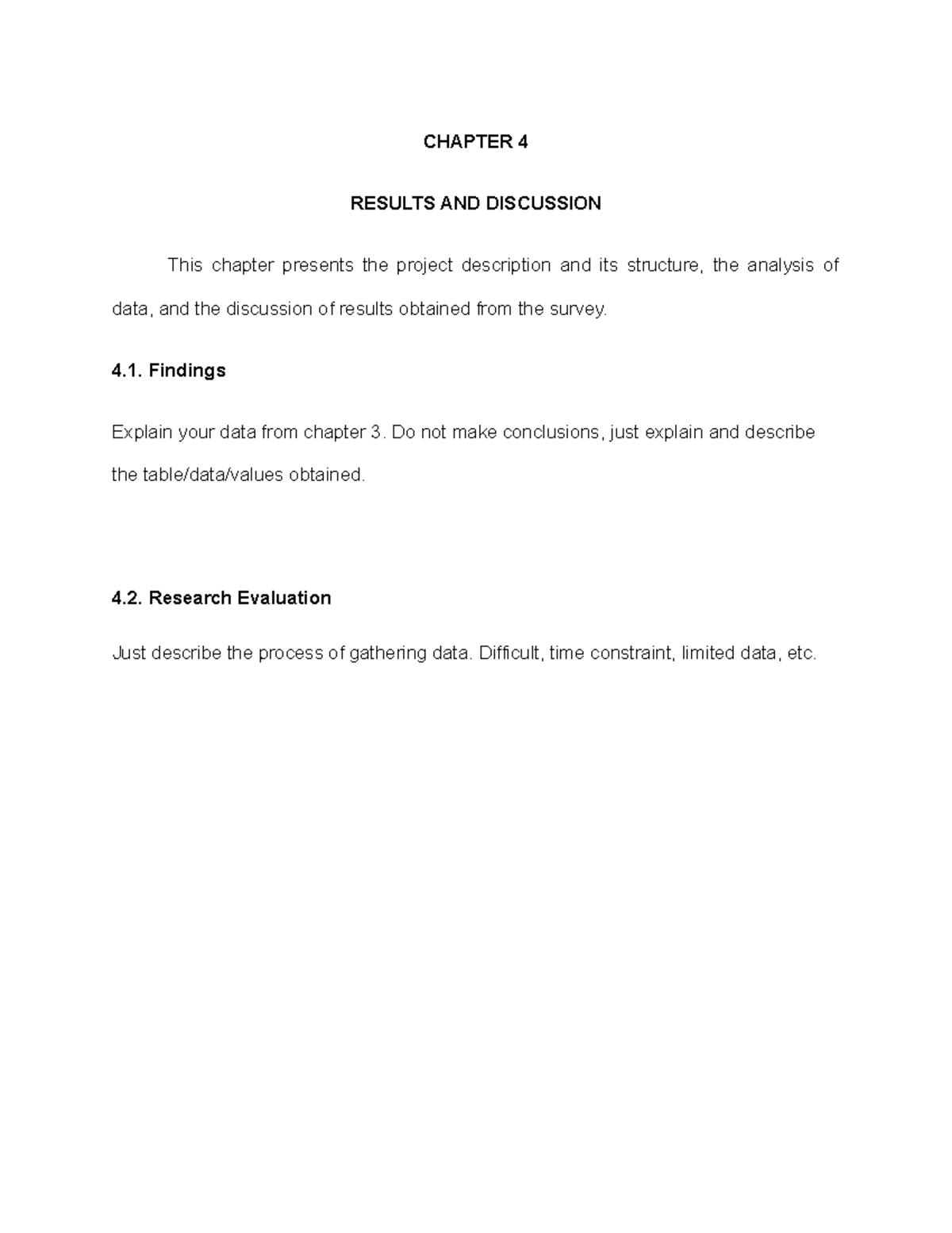 Chapter-4-AND-5- Format - CHAPTER 4 RESULTS AND DISCUSSION This chapter ...