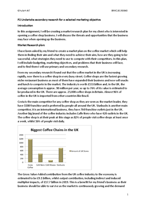 Unit 5 Assignment 2 - BTEC Business coursework - ASSIGNMENT 2: EXTERNAL ...