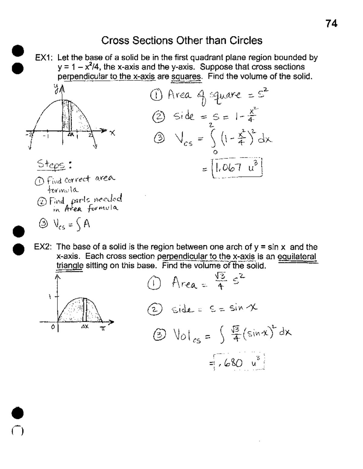 Cross Sections Beyond Circles - Chapter 74 Notes - Studocu