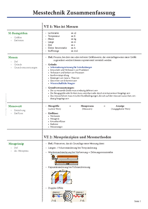 Grundlagen der Messtechnik 3. Statistik – Auswertung von Messreihen - 3 ...
