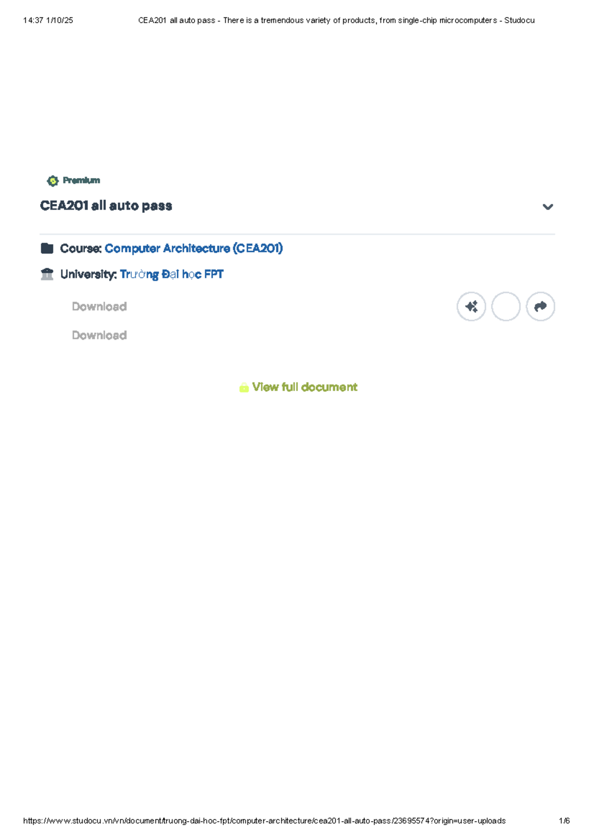 CEA201 Final Exam Study Guide: Microcomputers Overview - Studocu
