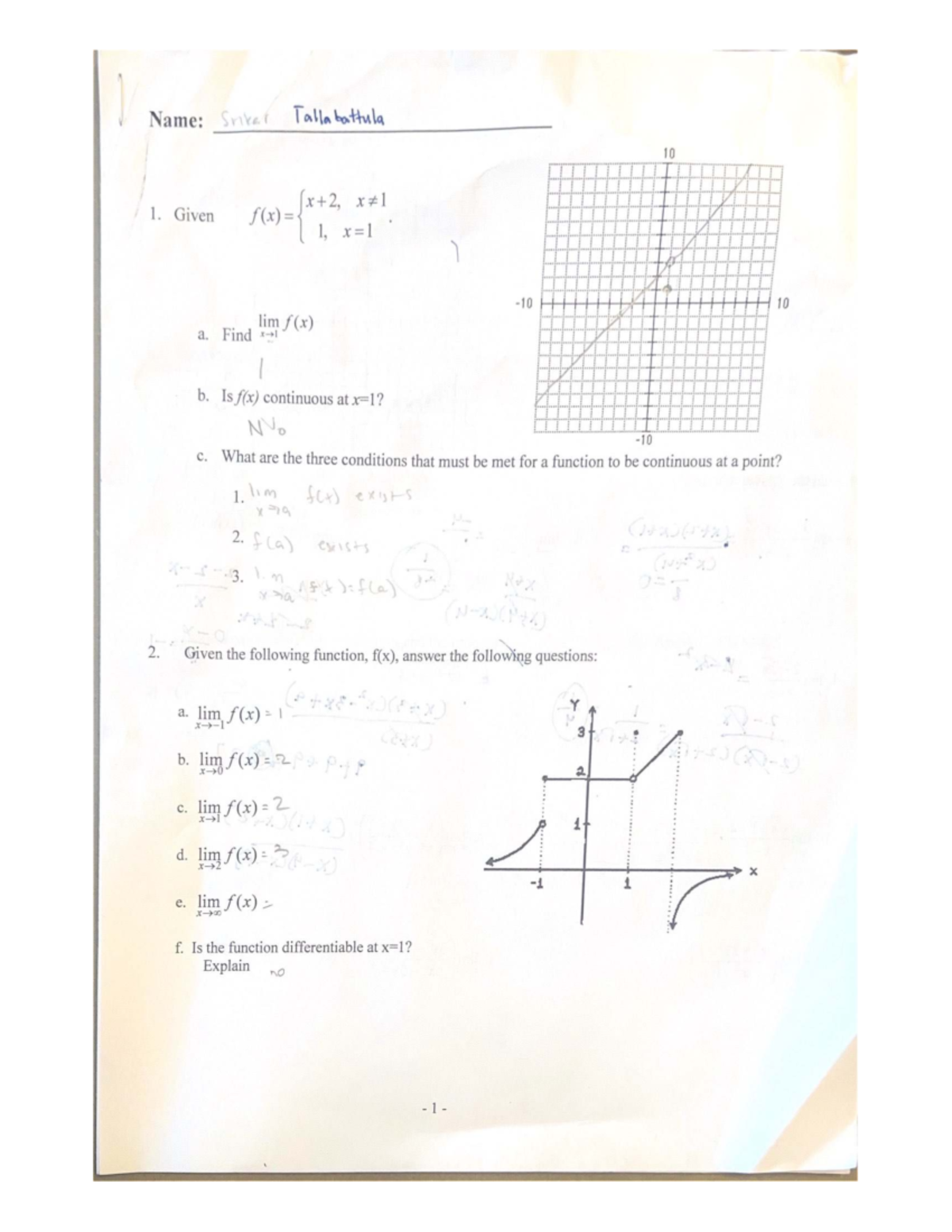 Calculus Concepts and Limit Analysis: MATH 101 Final Exam Notes - Studocu