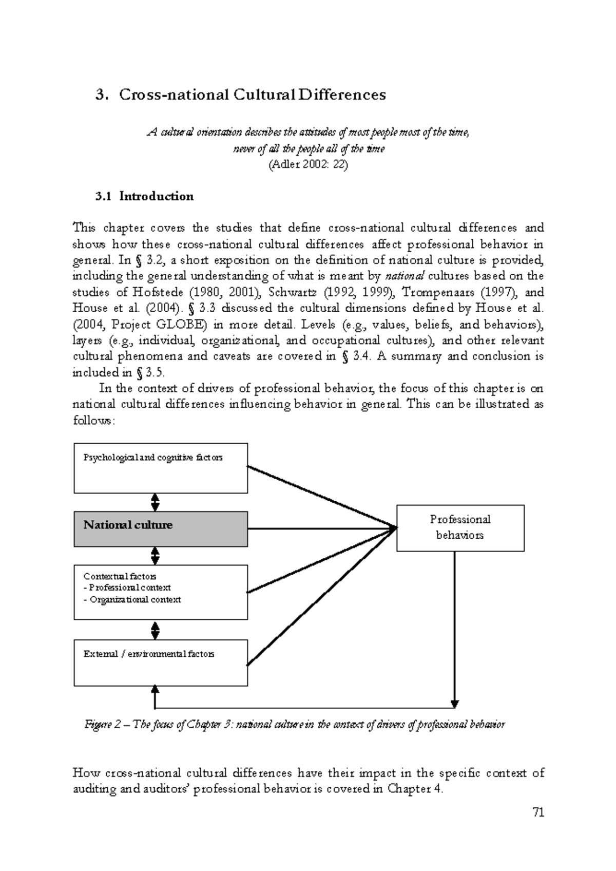 Cross-national Cultural Differences in Professional Behavior: Chapter 3 ...