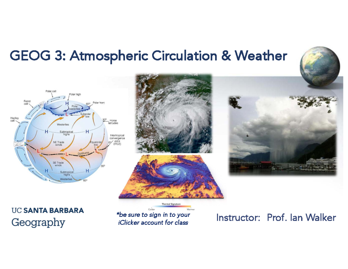 GEOG 3: Atmospheric Circulation and Weather Concepts Overview - Studocu
