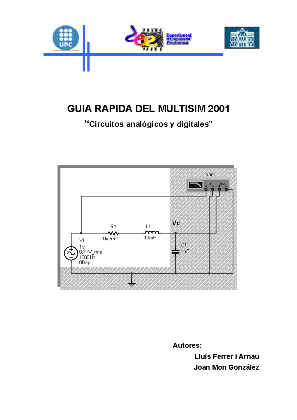 Tutorial Multisim - Manual para manejo de simulador - GUIA RAPIDA DEL ...