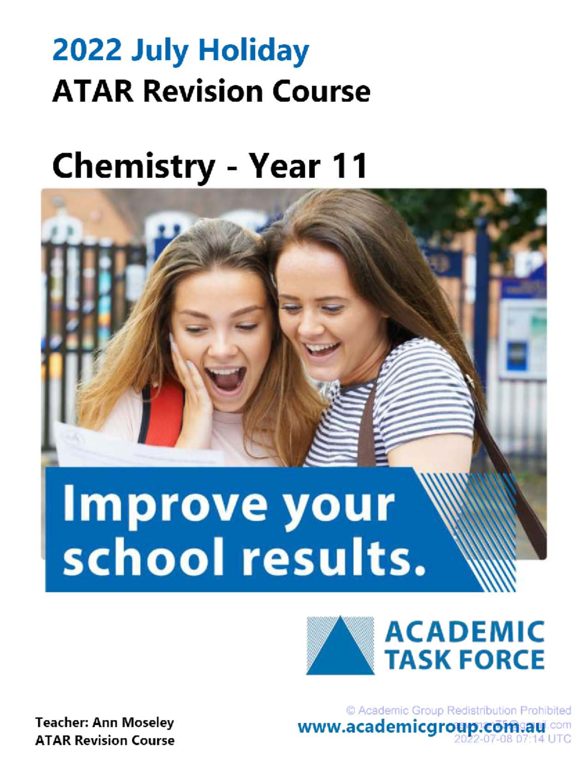 Chemistry Year 11 Unit 1 Revision Notes: Atomic Structure & Bonding ...