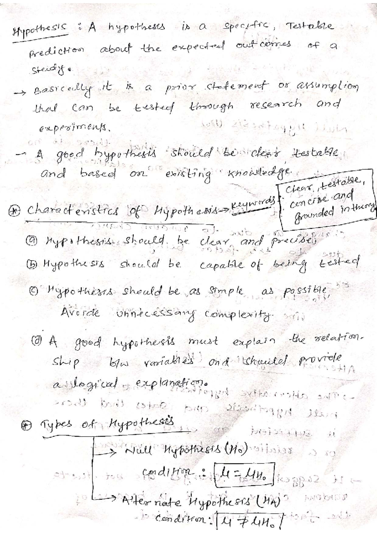 Rmipr रामबाण - RM& IPR - Hypothesis : A hypothesis is a specific ...