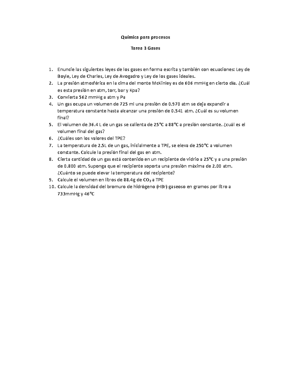 Tarea 3 Gases-1 - .lkjl jlkjl k jkljl kjijjio - Química para procesos ...