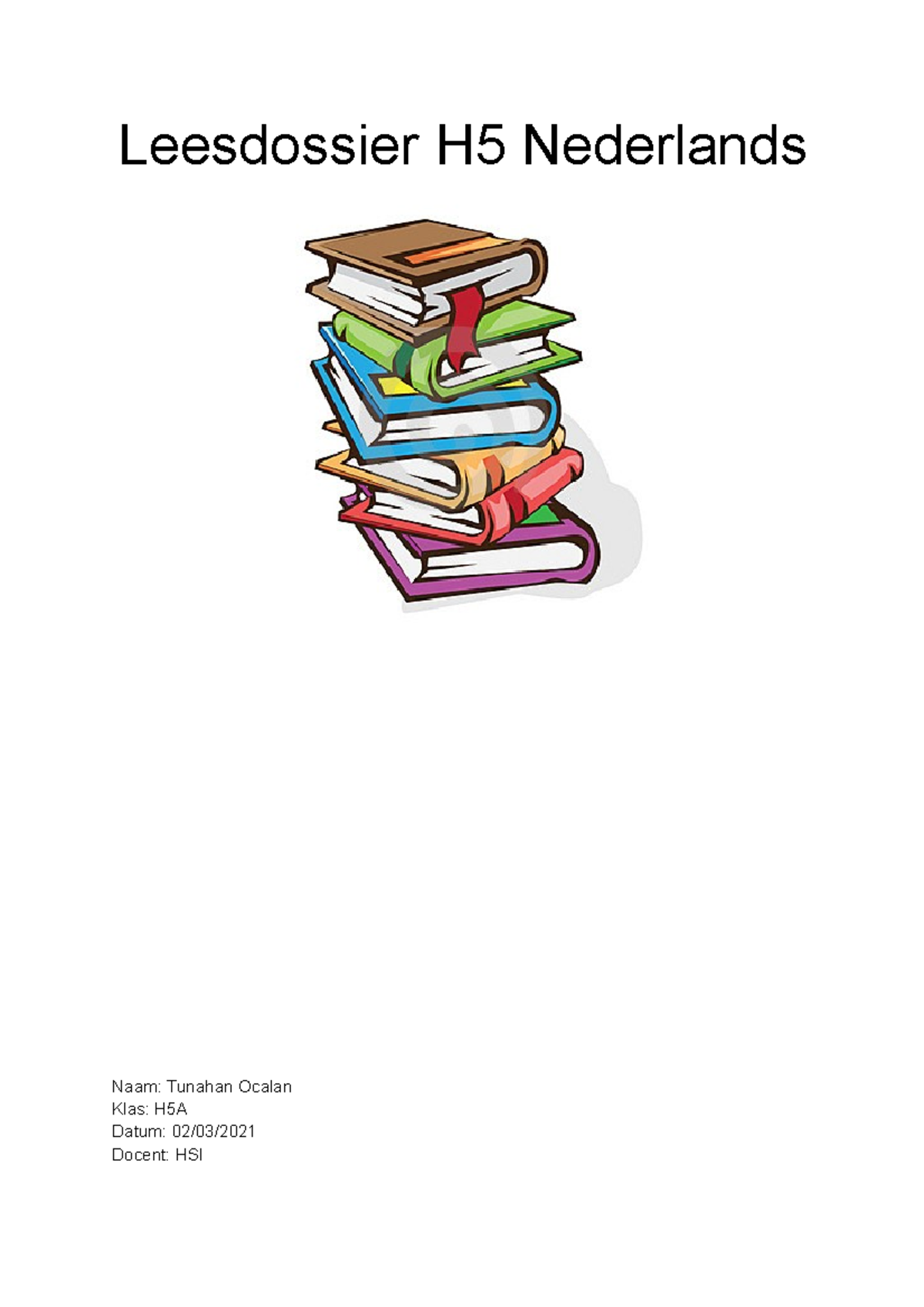 Boekverslagen H5 HAVO - Een analyse van de boeken "Het Gym" en "De ...