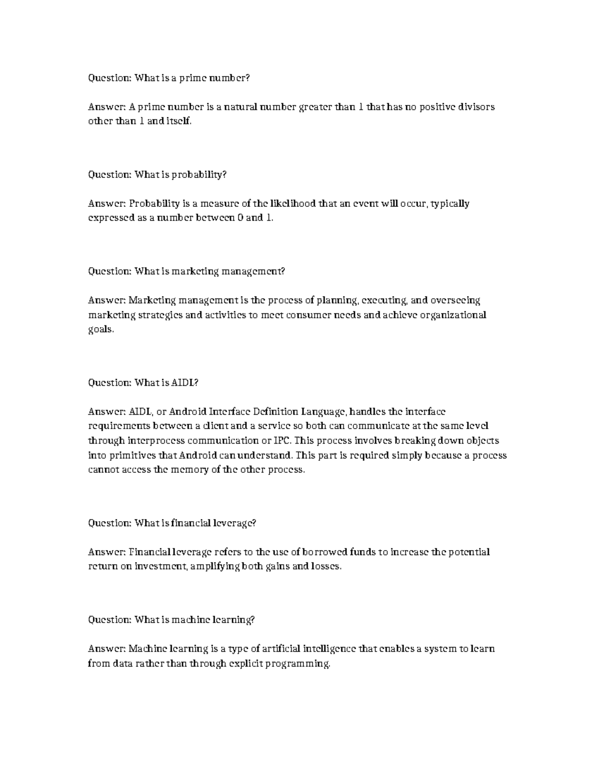 Aequipalpia mepa dunaburg - Question: What is a prime number? Answer: A ...