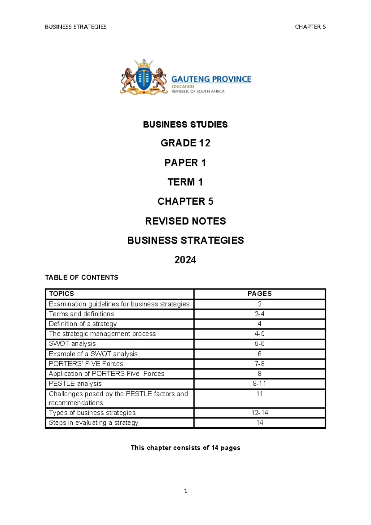 Creative Thinking & Problem Solving: Business Studies Grade 12 Paper 2 ...