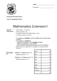 Year 11 Math Extension 1 - Grade: 11 - New South Wales Higher School ...