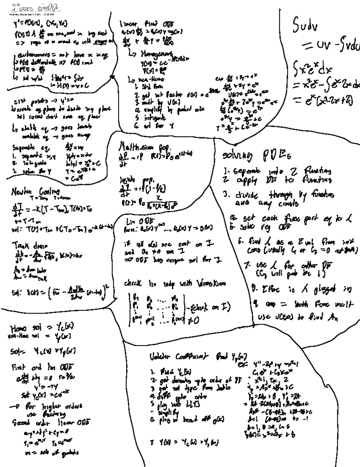 Calc 3 formula sheet 1 - From bruff Monday, December 2, 2024 12:02 PM ...