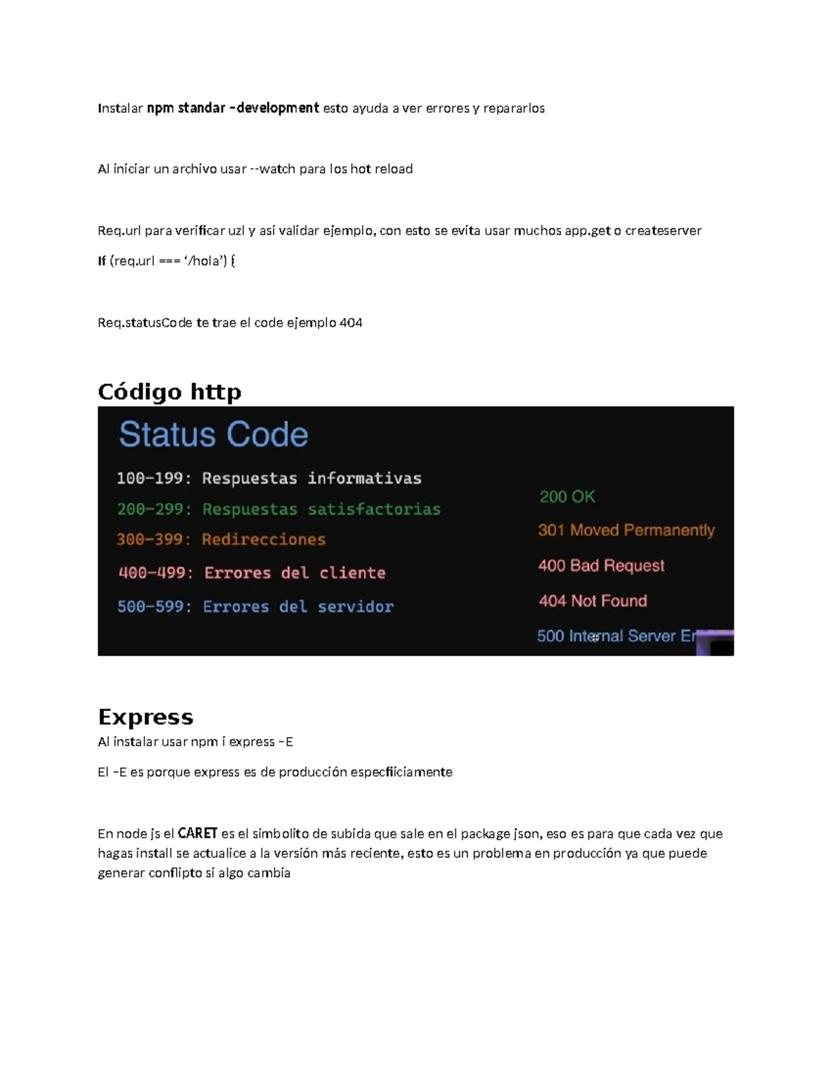 Instalación y Uso de npm y Express en Node.js - Aprendizaje - Studocu