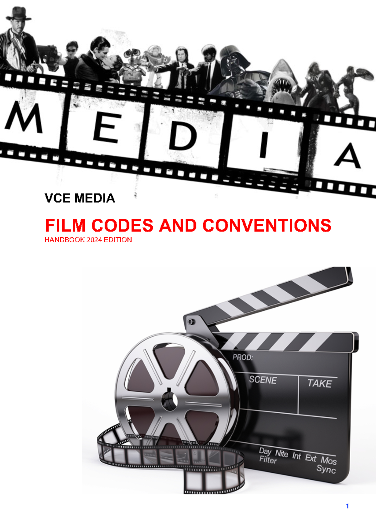 VCE MEDIA: Film Codes and Conventions Handbook 2024 Edition - Studocu