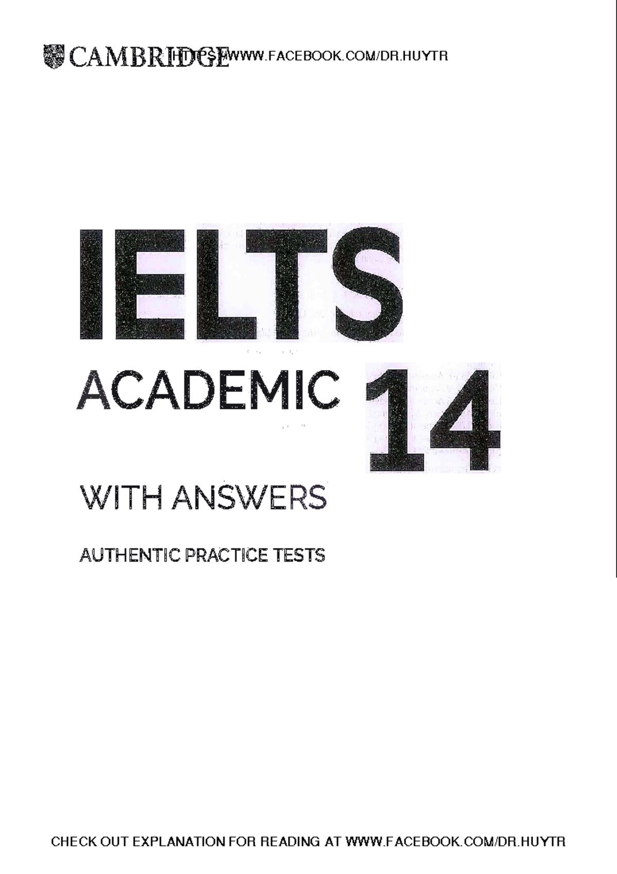 Ielts CAM 14 Clean Version - 8䌀䄀MBRIDGE /'. ' 1 I,.' ACAOE: ,t:IC t ...