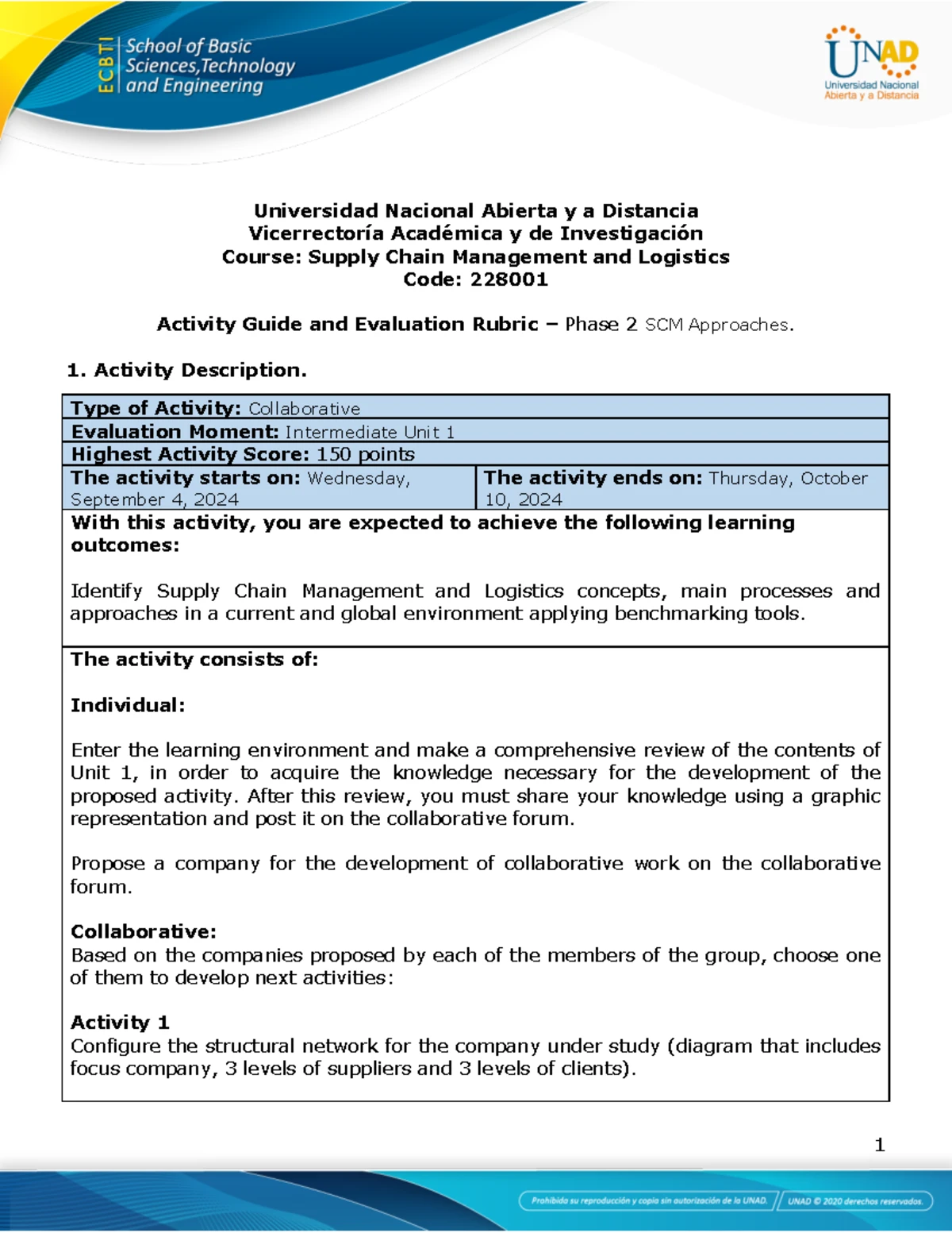 Activity Guide & Evaluation Rubric - Unit 2 - Task 2: Decisions Under ...