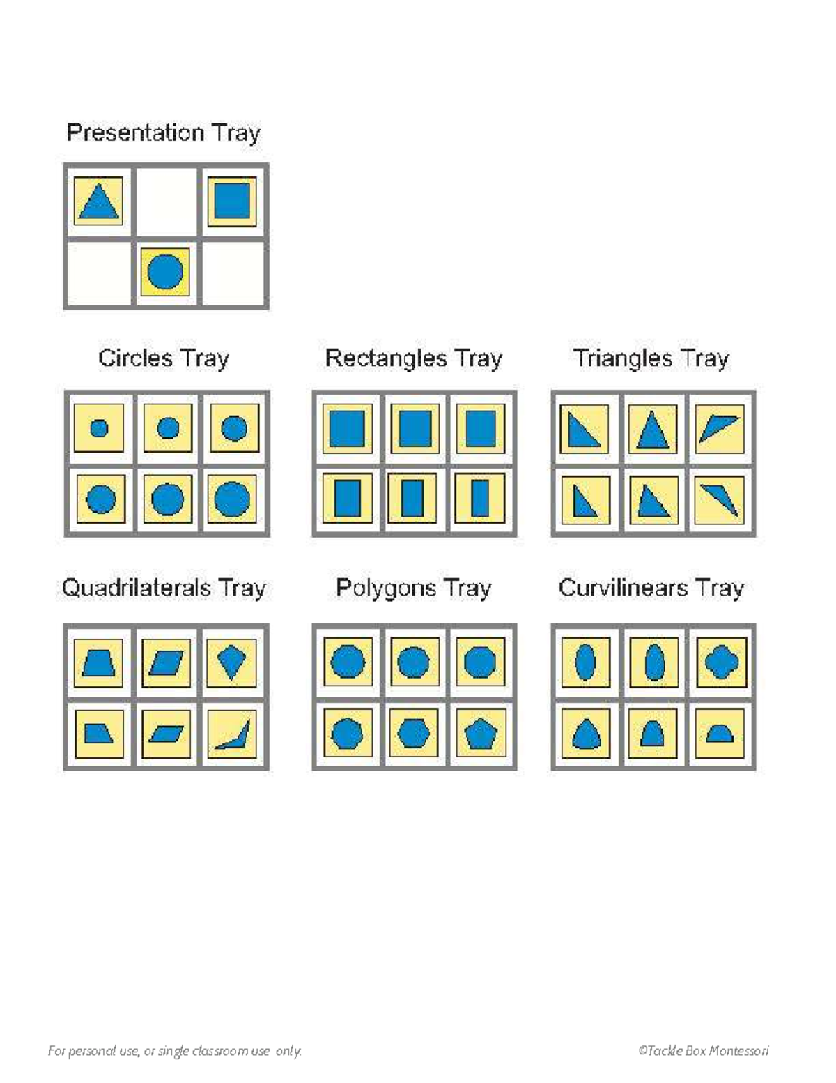 Montessori Geometric Cabinet Insets - Classroom Use Only - Studocu