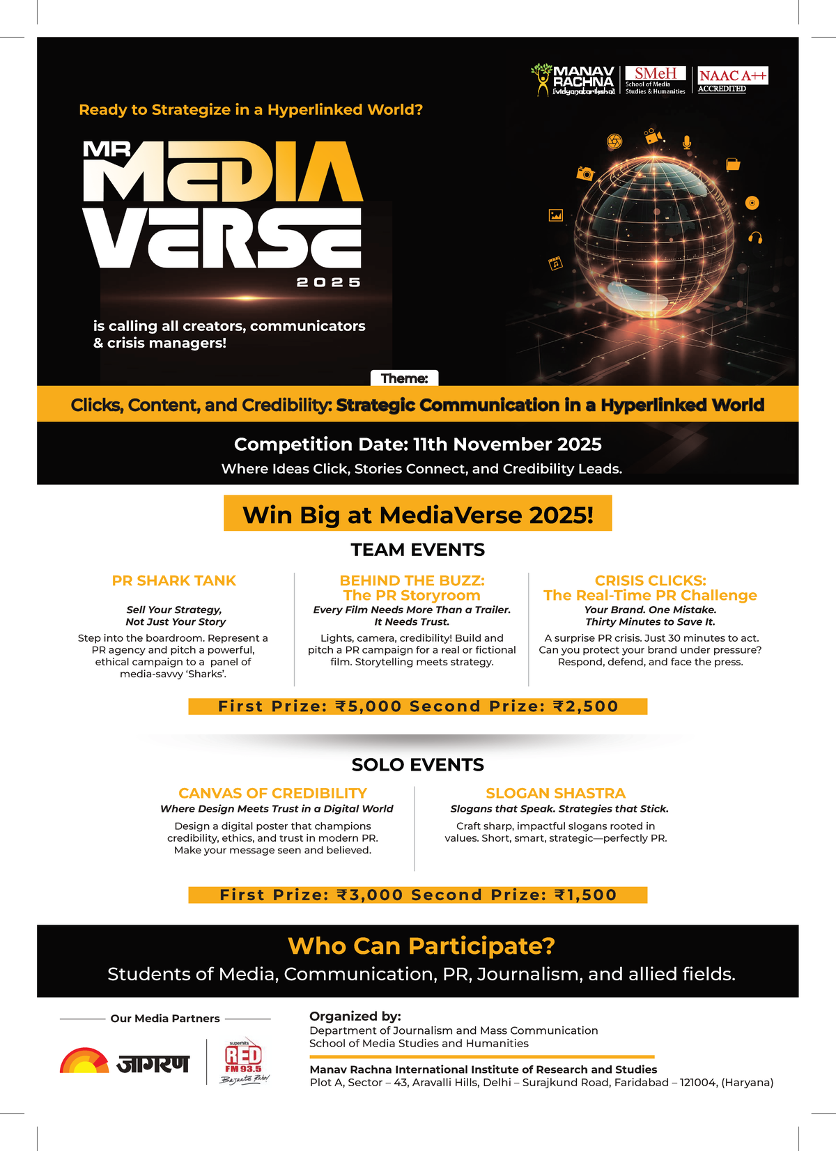 Mediaverse 2025: Strategic Communication Competition Poster - Studocu