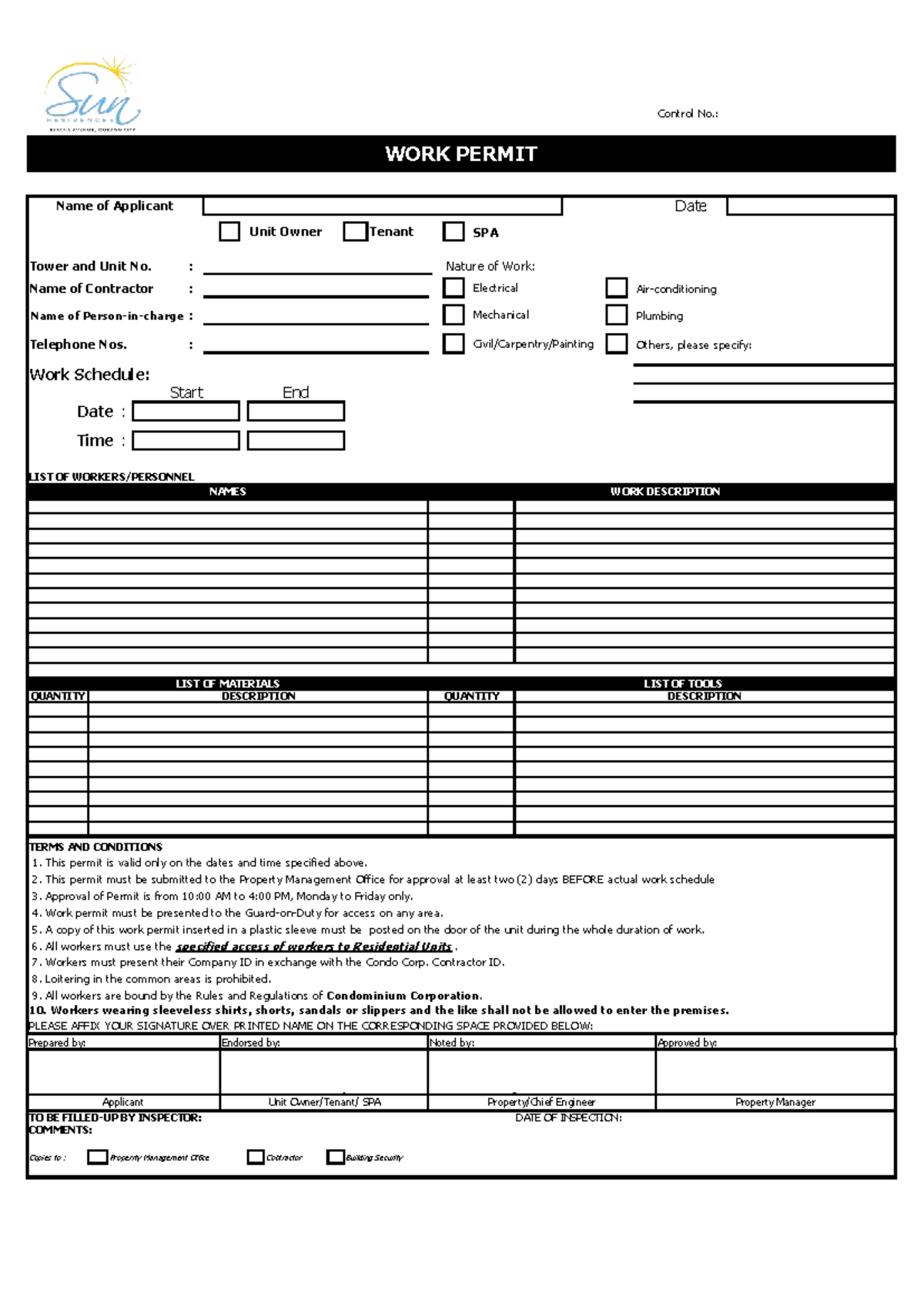 Srcc Work Permit Form: Guidelines and Requirements - Studocu
