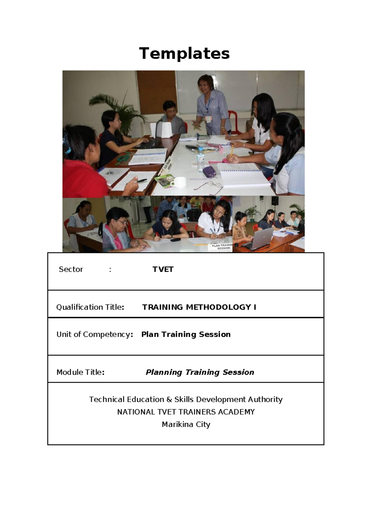 Training Methodology I Record Book for Cookery NC Level I - Studocu