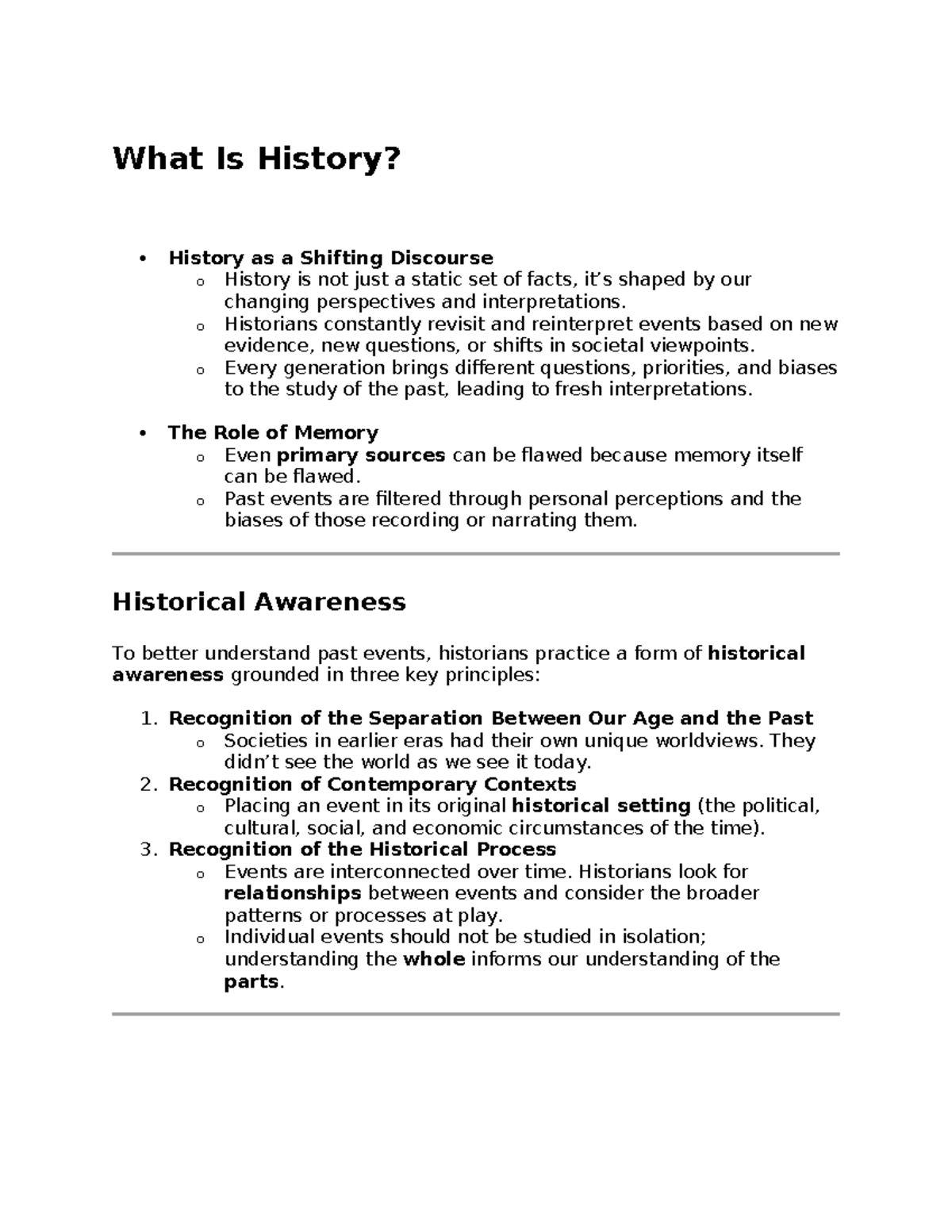 What Is History? Insights and Perspectives on Historical Discourse ...