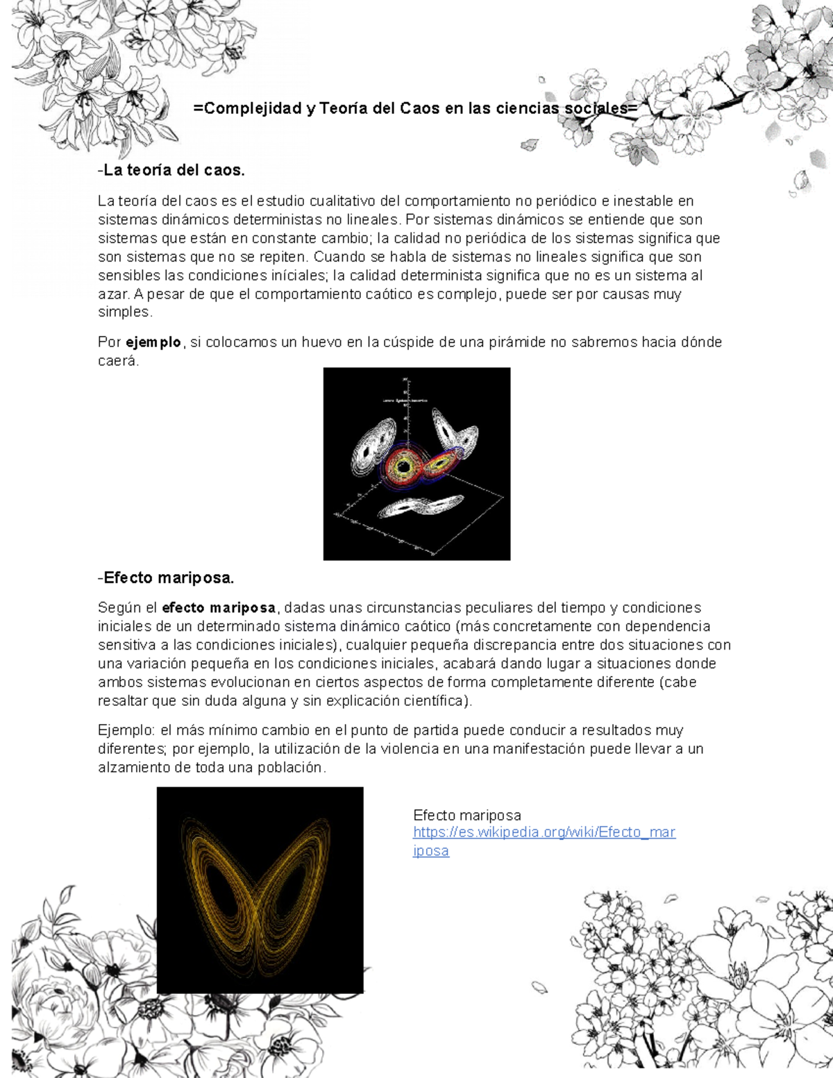 Teoría del Caos y Complejidad en Ciencias Sociales: Conceptos Clave ...