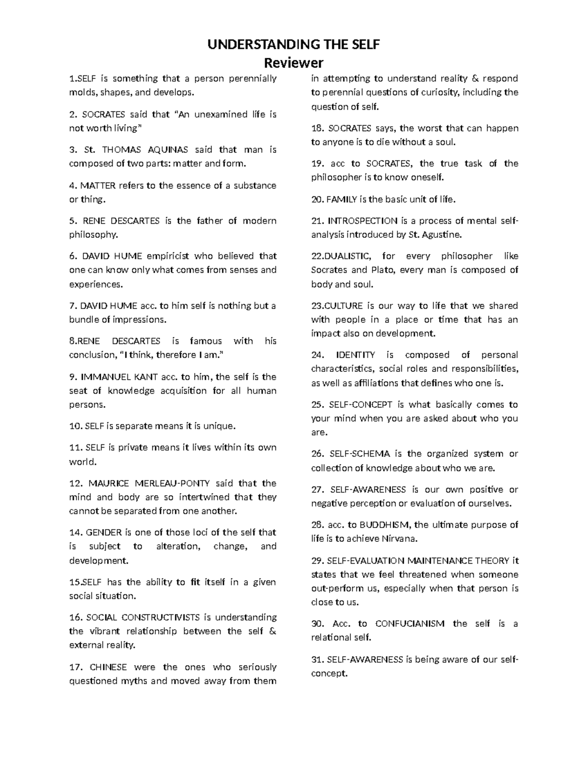 Understanding THE SELF Reviewer - Reviewer 1 is something that a person ...