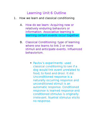 Psych study guide - Covers modules 26-30 - UNIT 4 CONTENT Module 26 ...