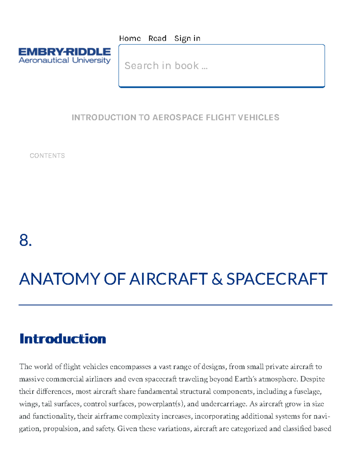 Anatomy & Functions of Aerospace Flight Vehicles: An Introductory ...