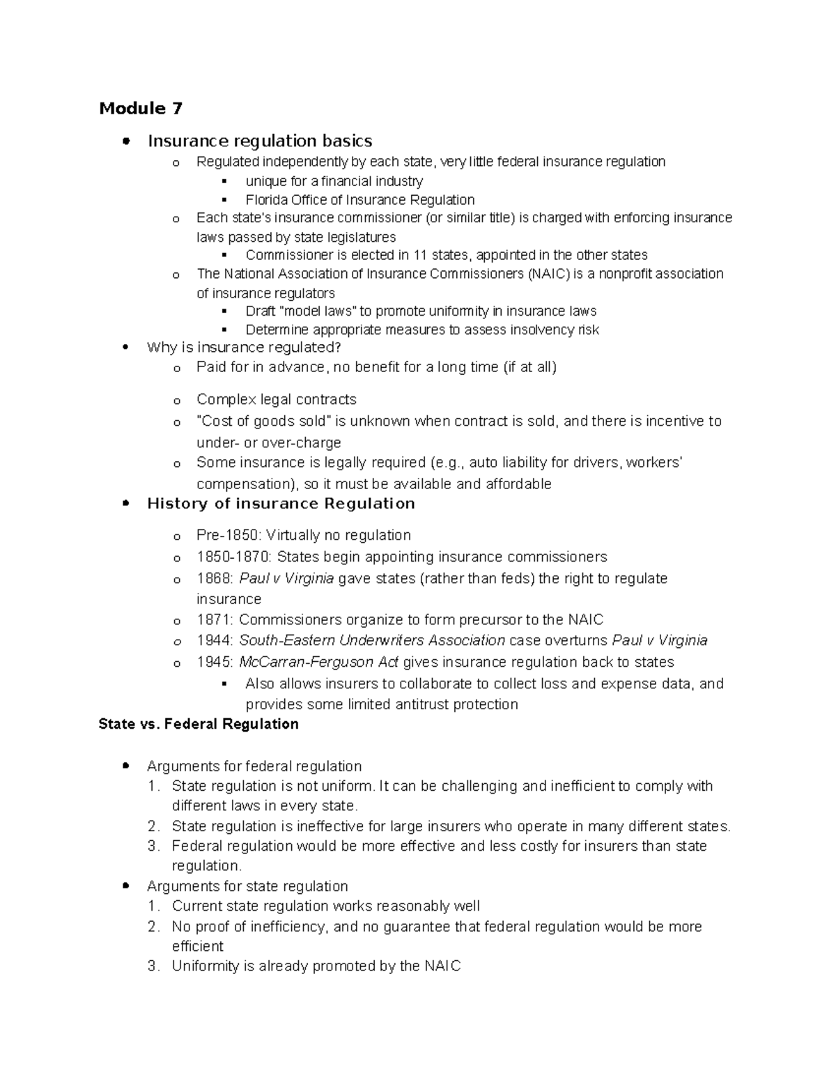 Insurance Regulations and Key Considerations in Homeowners and Auto ...