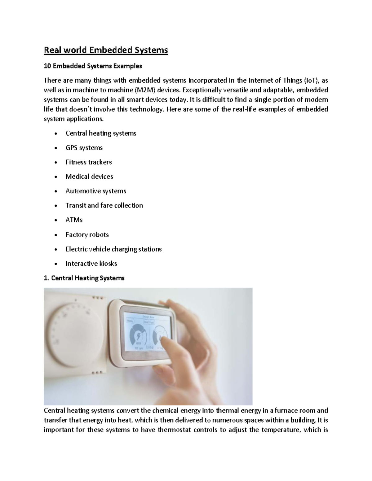Lecture 11-Real world Embedded Systems - Real world Embedded Systems 10 Embedded Systems ...