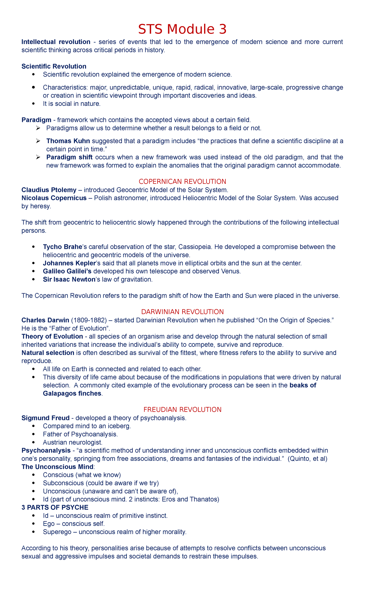 STS Module 3 & 4: Key Concepts of Scientific and Indigenous Revolutions - Studocu