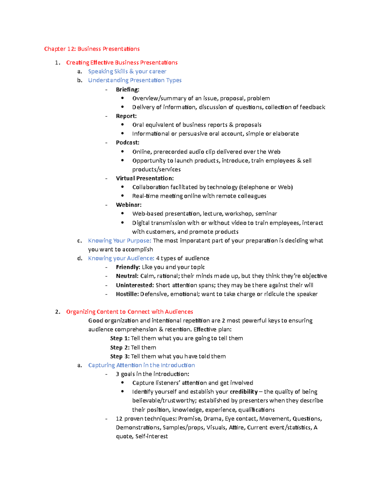 Chapter 12 COMM - Business Communication - Chapter 12: Business ...