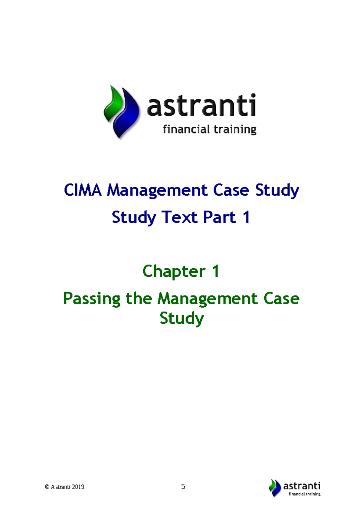 CIM 1C1 Management Case Study Preparation Guide - Studocu