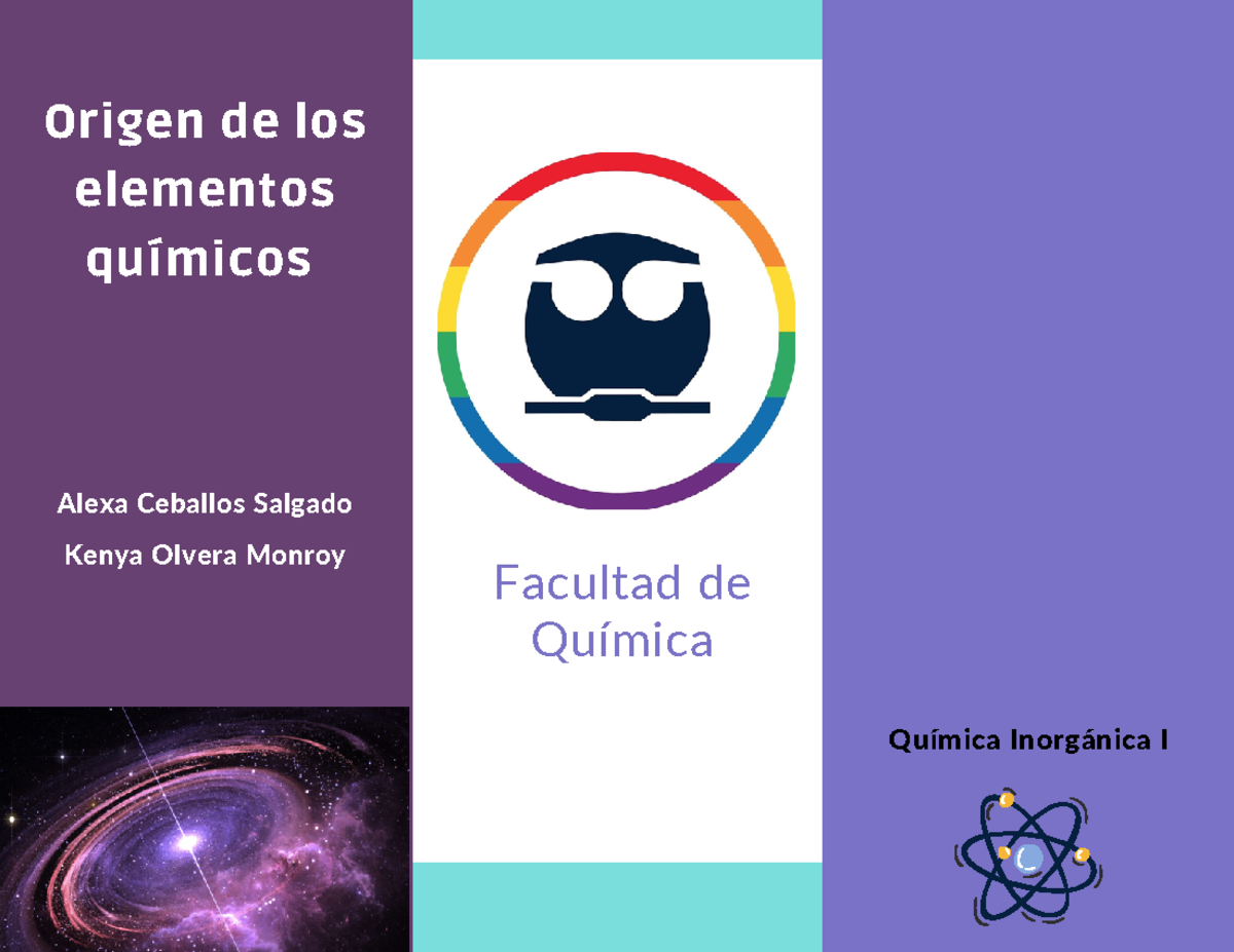 Origen de los elementos químicos. (PDF impresion) - Facultad de Química ...