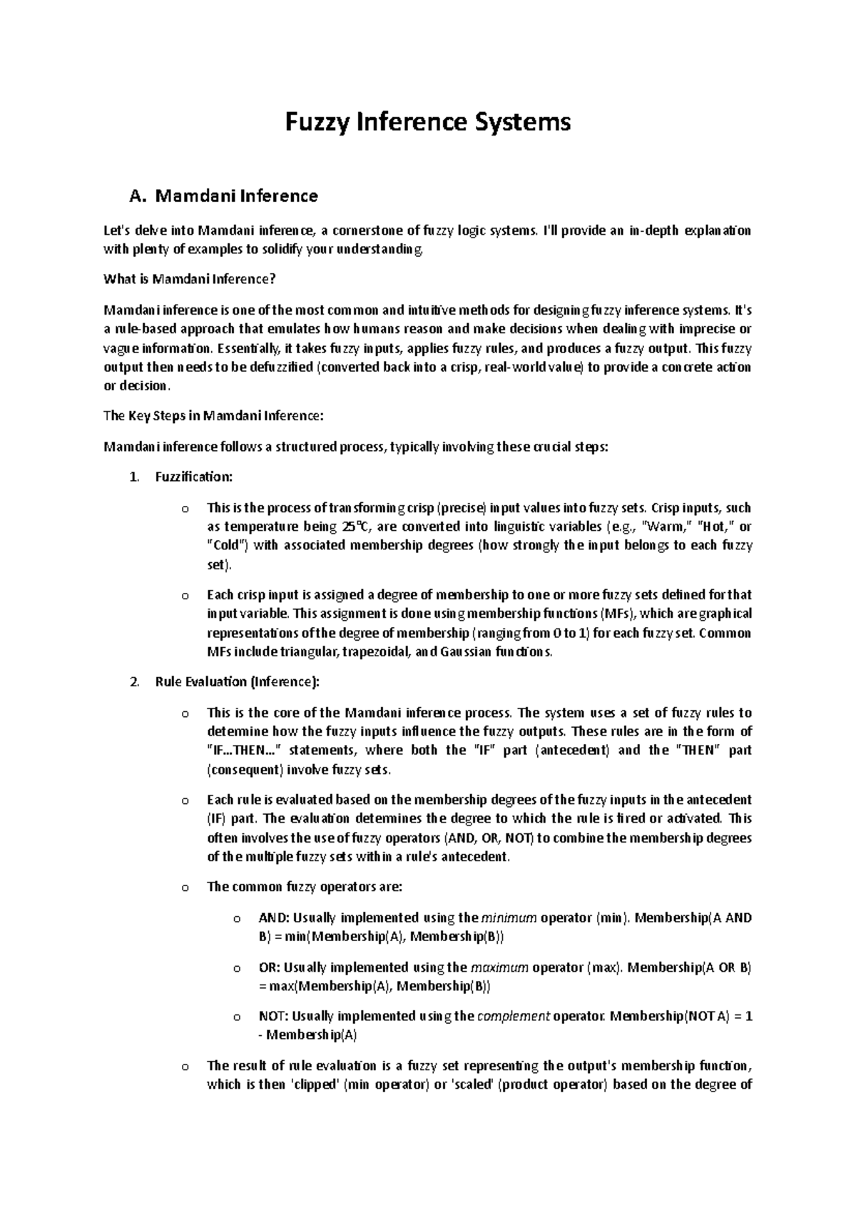 Fuzzy Inference Systems: A Comprehensive Guide to Mamdani & Sugeno ...