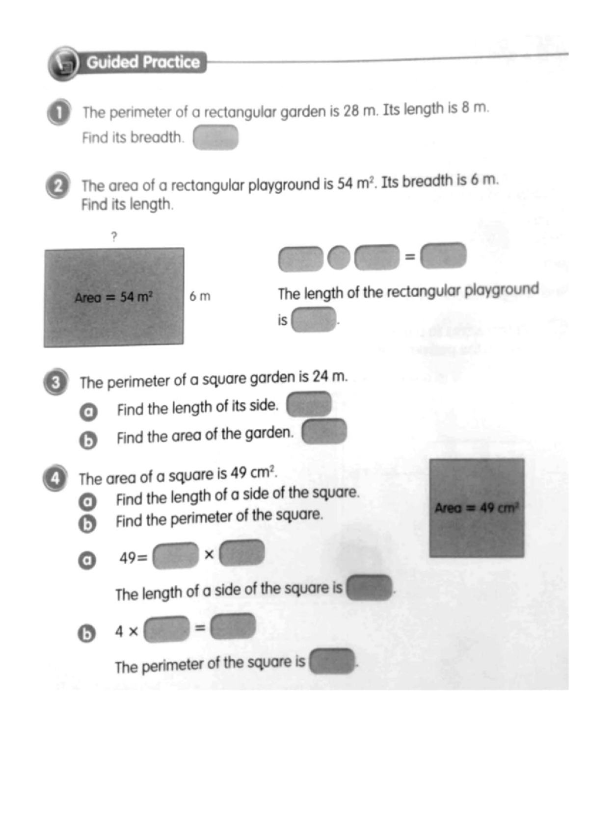 G4 Guided Practice: Perimeter and Area Problems - Studocu