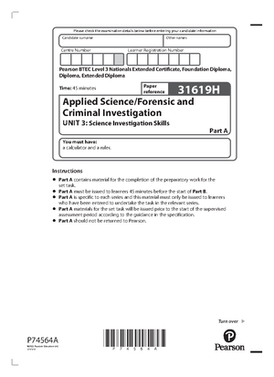 [Solved] can you find the mark scheme for btec applied science unit 3 ...