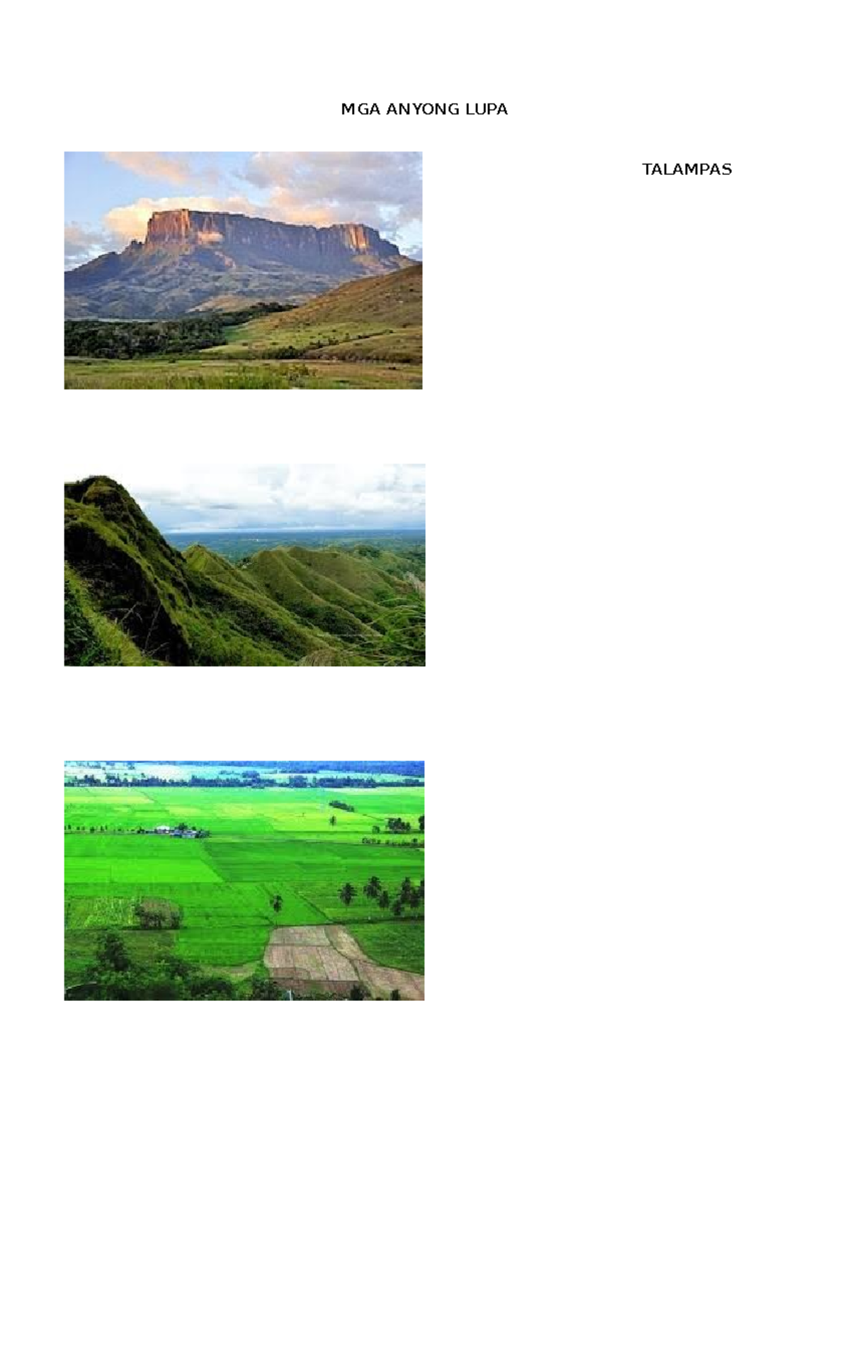 MGA Yamang LUPA - Bachelor of Secondary Education mejor in English ...