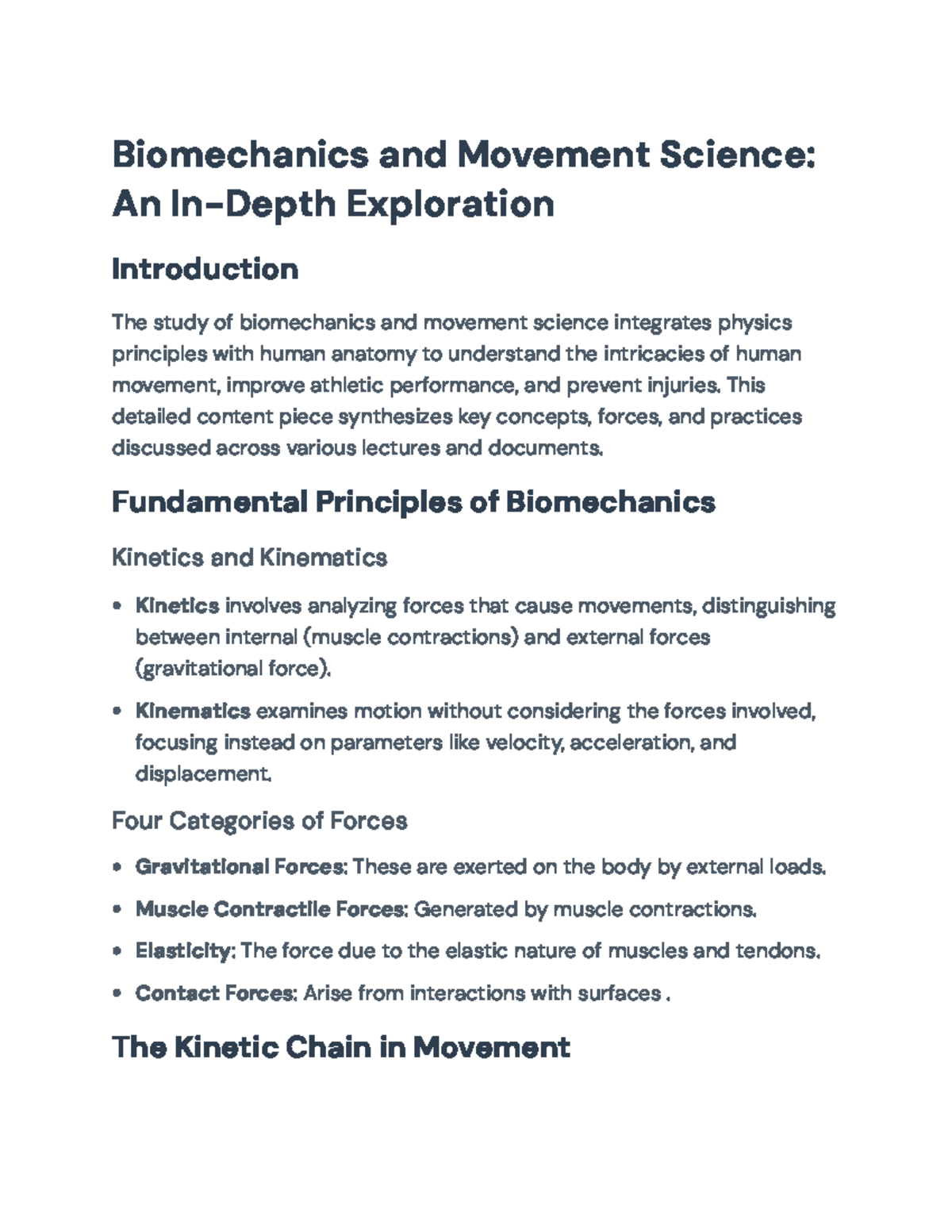 Biomechanics and Movement Science: Understanding Lifting and Back ...